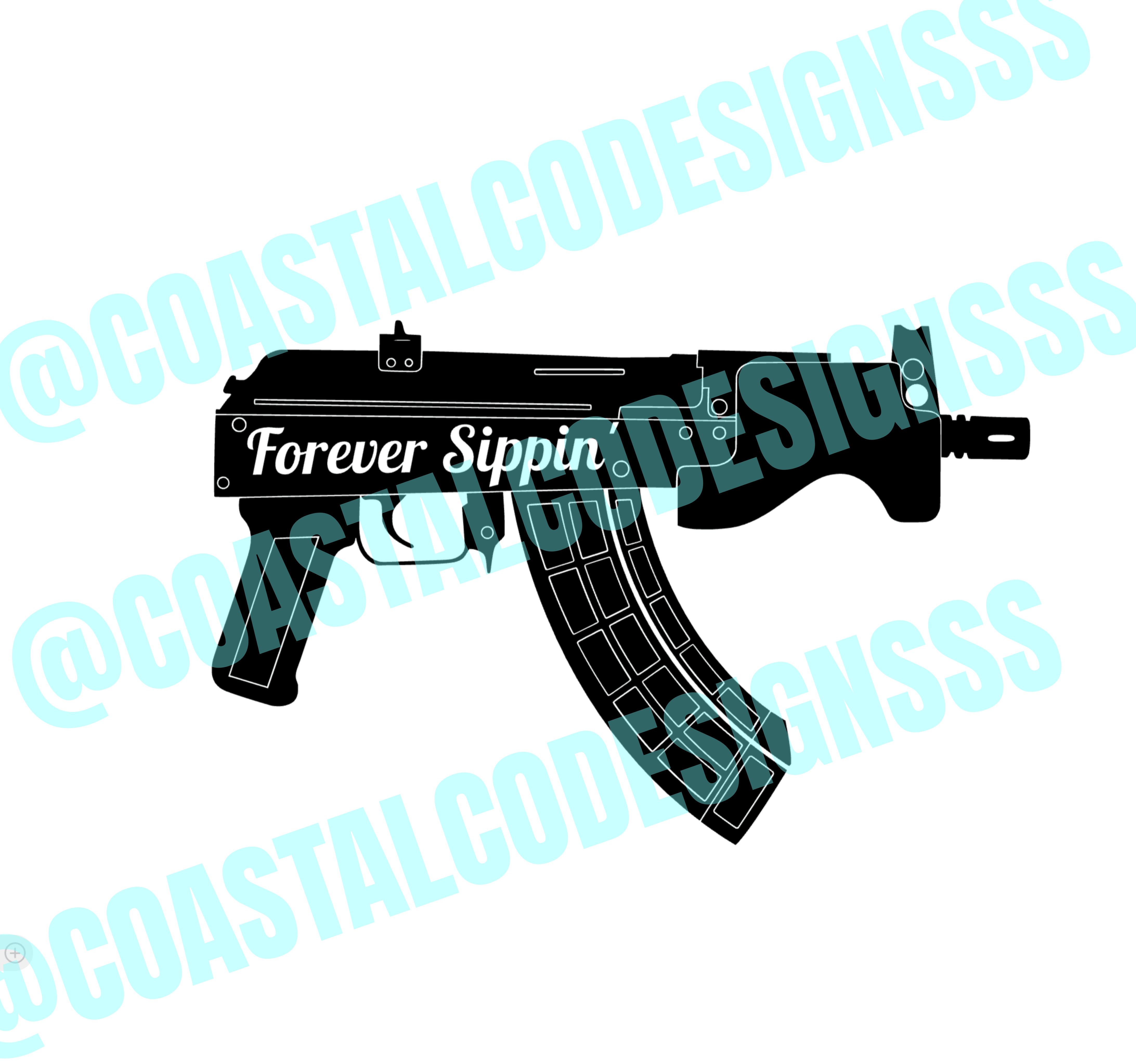 FOREVER SIPPIN DRACO DECAL – Coastal Co. Designs