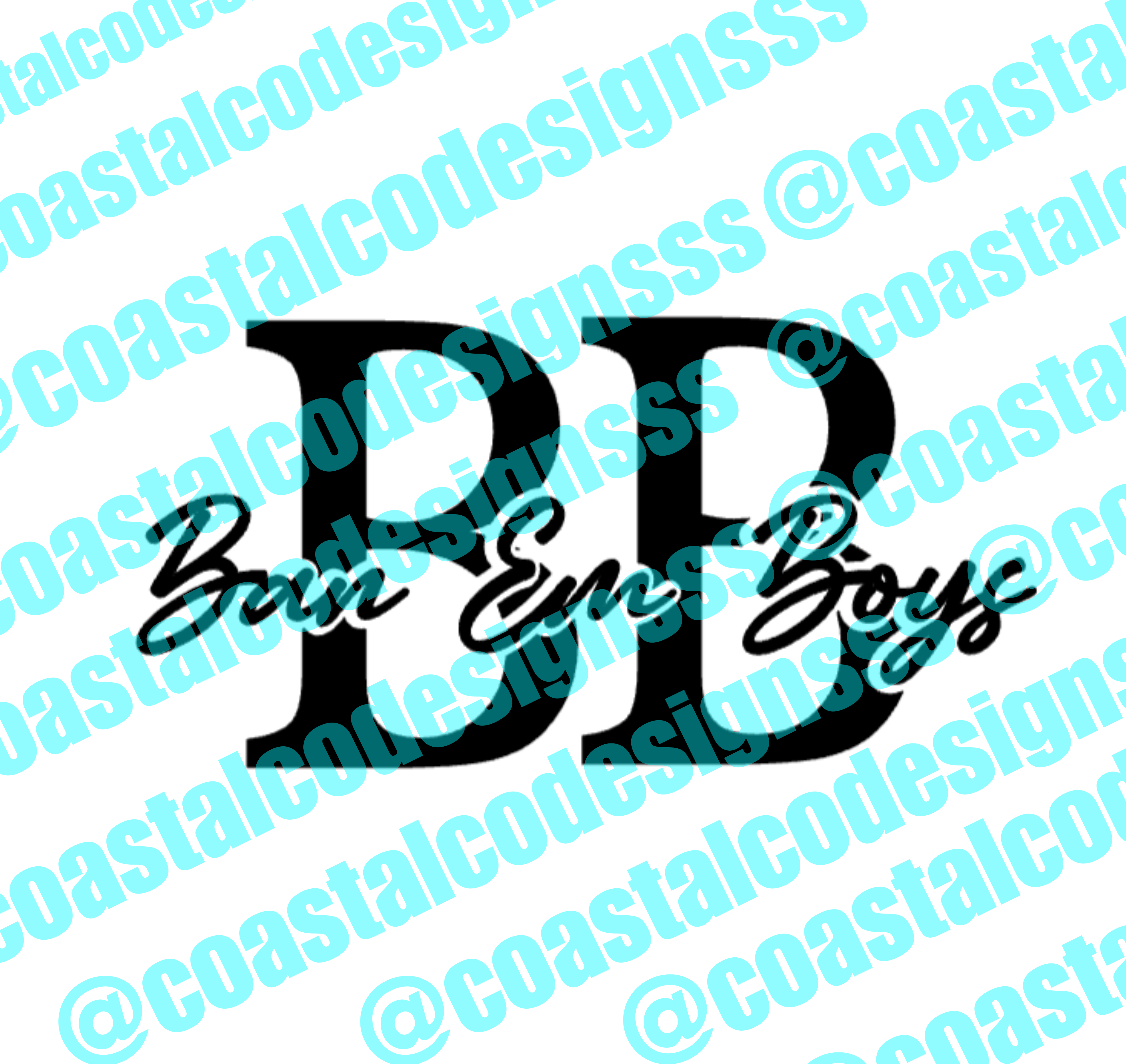 BAN EM BOYS TEXT LOGO DECAL 2 – Coastal Co. Designs