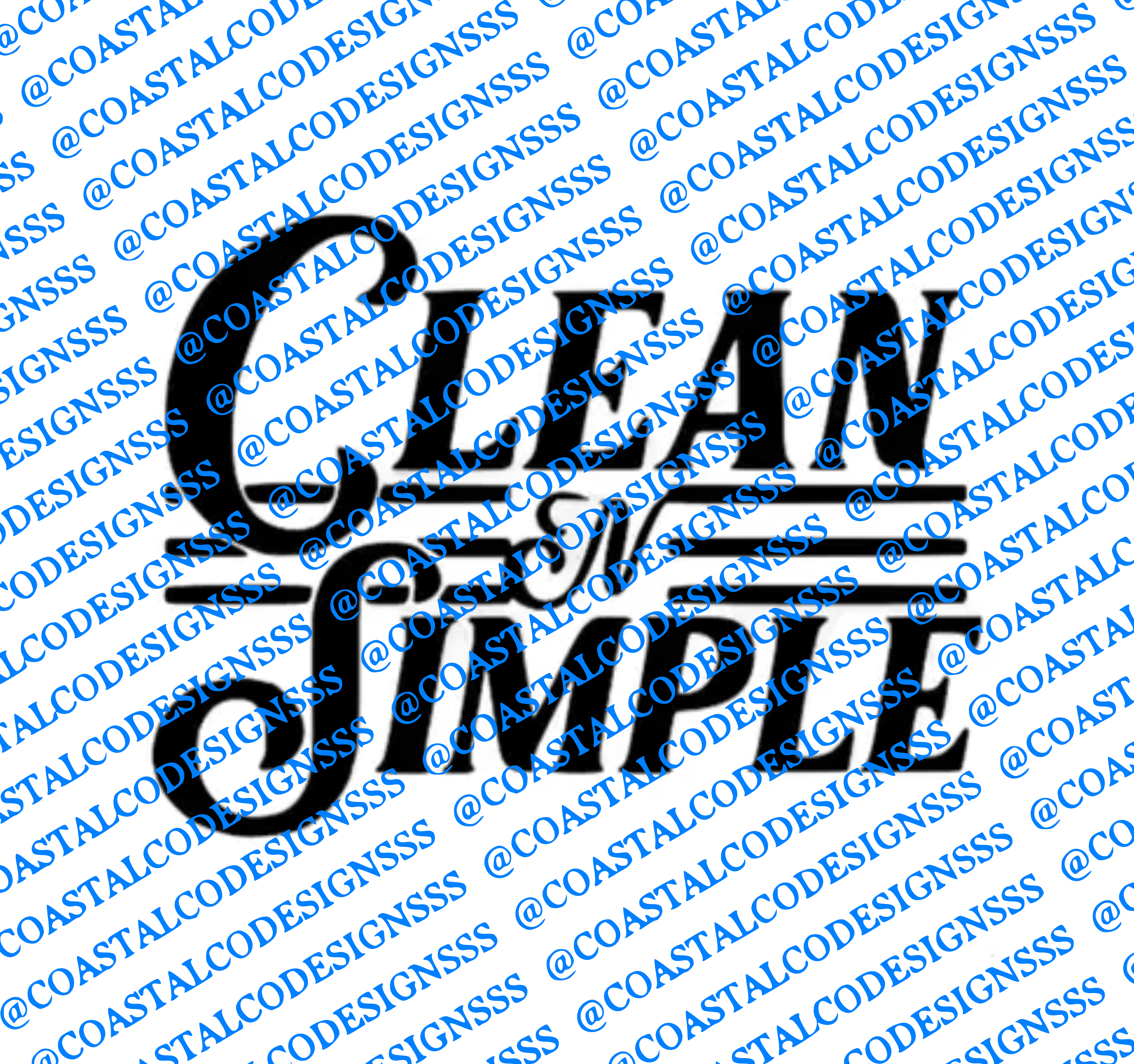 CLEAN N' SIMPLE DECAL – Coastal Co. Designs